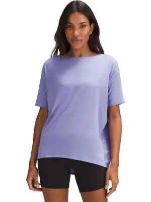 Lululemon Back In Action Short-Sleeve Shirt Dark Lavender