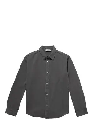 FRAME Classic Cotton Shirt - Gray