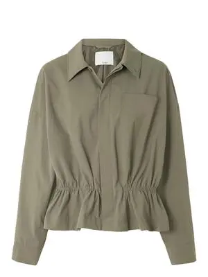 Tibi Waterproof Shell Jacket Army Green