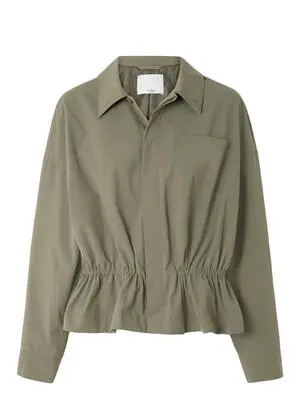 Tibi Waterproof Shell Jacket Green