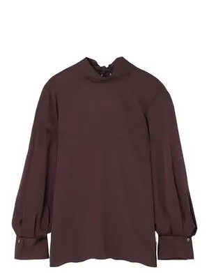 Theory Tie-detailed Silk Blouse - Purple