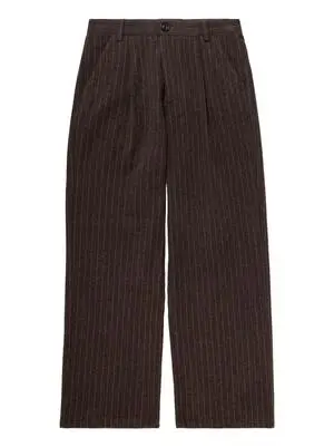 Oliver Spencer Orsman Wide-leg Trousers - Brown
