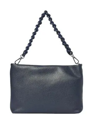 GIANNI CHIARINI Gianni Chiarini Leather Shoulder Bag With Twisted Chain Strap