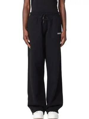 Burberry Wide Leg Drawstring Sweatpants - Black