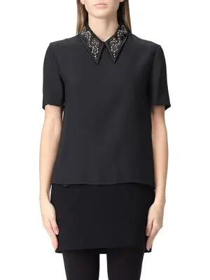 VERSACE Versace Embellished Collar Top