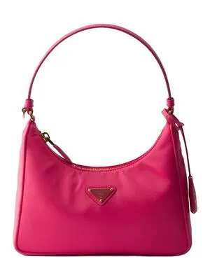 Prada Re-Edition 2005 Re-Nylon And Saffiano Mini Bag Peony Pink
