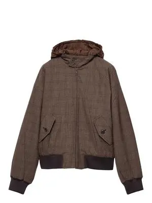 Prada Hooded Wool Jacket - Brown