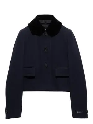 PRADA Single-Breasted Natté Fabric Jacket