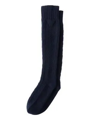 Prada Wool And Cashmere Socks Navy