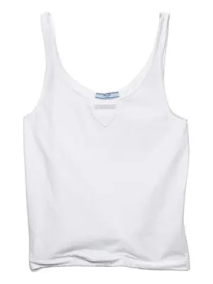 PRADA Cotton Jersey Tank Top