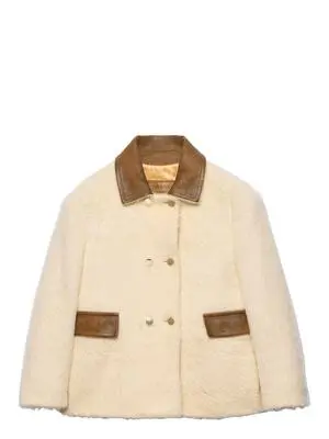 Prada Double-breasted Aspen Jacket Ivory