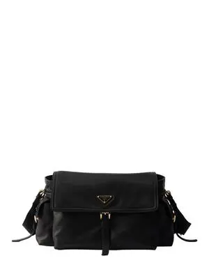 Prada Explore Large Nappa Leather Shoulder Bag - Black