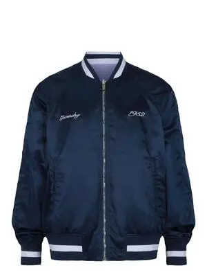 Givenchy Embroidered Reversible Bomber Jacket - Blue