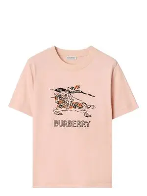 Burberry Frankie Ekd Check T-shirt - Tan