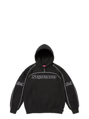 Supreme Overlock Hooded Sweatshirt - Black