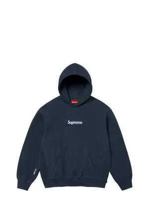 Supreme Box Logo Hooded Sweatshirt - Blue
