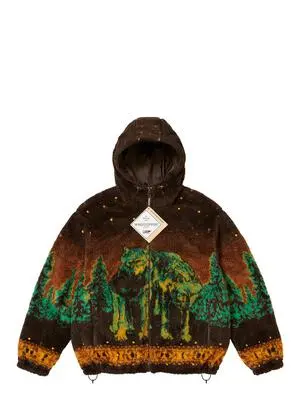 Supreme X B.b. Simon Reversible Hooded Fleece Jacket - Brown