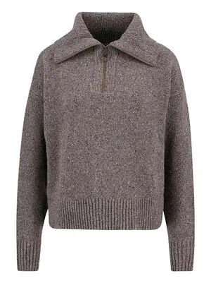Barbour Lavensdale Half Zip Knitted Jumper - Tan
