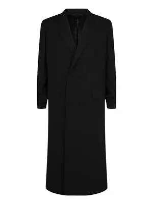 Givenchy Slim Fit Double-breasted Coat - Black