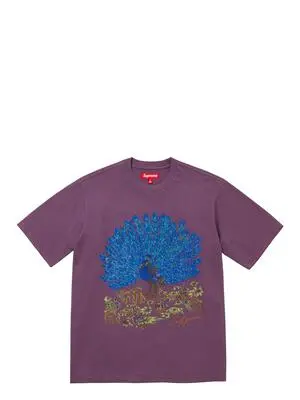Supreme Peacock Short-sleeve Top - Purple