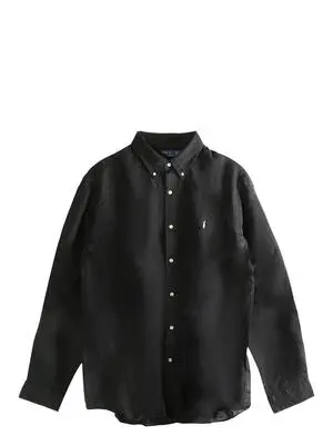 Polo Ralph Lauren Long-sleeve Linen Shirt - Black