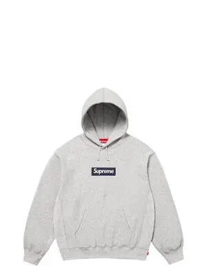 Supreme Box Logo Hooded Sweatshirt - Grey