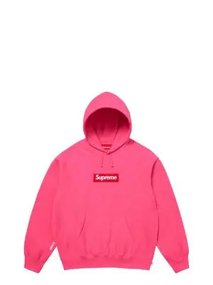 Supreme Box Logo Hooded Sweatshirt - Pink