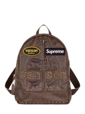 Supreme X Vanson Leathers X B.b. Simon Backpack - Brown