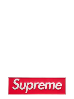 Supreme Box Logo Car Emblem - Red