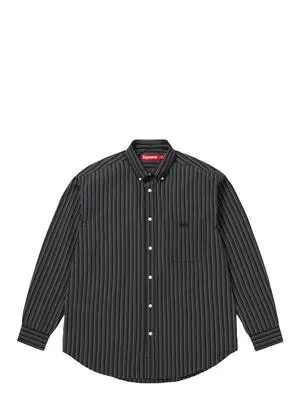 Supreme Pinstripe Shirt - Black