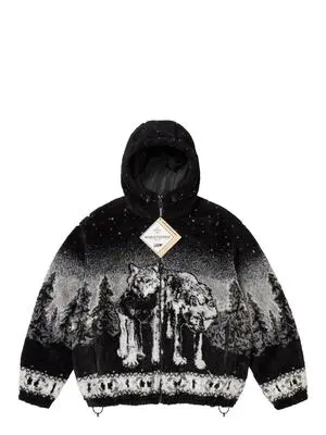 Supreme X Bb. Simon Reversible Hooded Fleece Jacket - Black