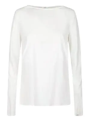 Wolford Boat Neck Long Sleeve T-shirt - White