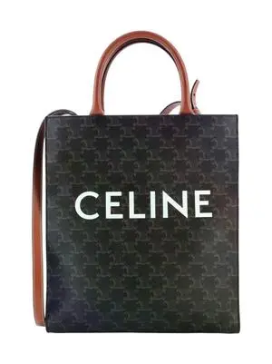 Celine Vertical Cabas Triomphe Small Tote Bag - Brown
