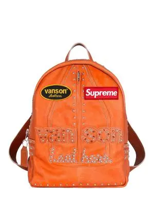 Supreme X Vanson Leathers X B.b. Simon Backpack - Orange