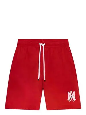 Amiri Logo Drawstring Swim Shorts - Red