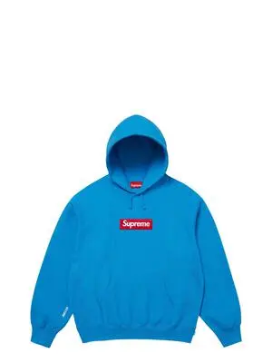 Supreme Box Logo Hooded Sweatshirt - Blue