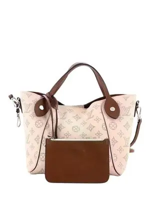 LOUIS VUITTON Hina Pm Mahina Leather Shoulder Bag - Neutrals