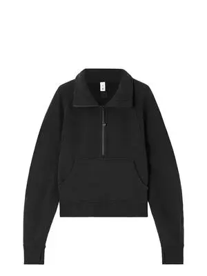 Lululemon Scuba Half-zip Cotton-blend Sweatshirt - Black