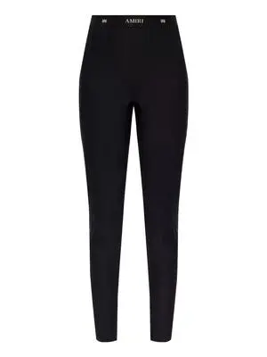 Amiri Logo-waistband Leggings - Black