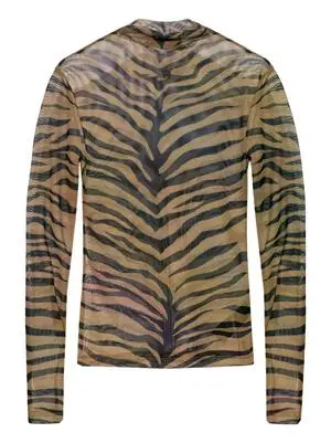 Amiri Zebra-print Top - Neutrals