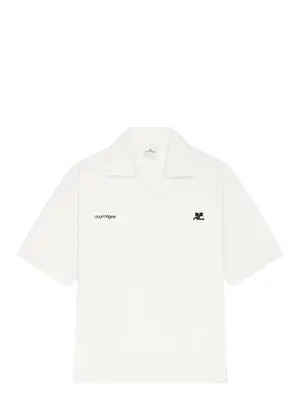 COURREGES Logo Polo Shirt - White