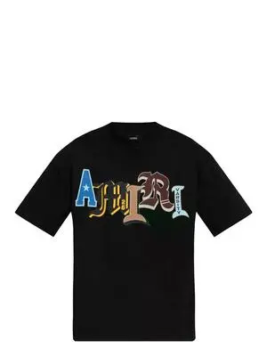 Amiri Logo-appliqué T-shirt - Black