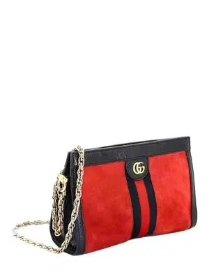 Gucci Ophidia Chain Small Shoulder Bag - Red