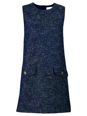 CAROLINA HERRERA Lurex Tweed Mini Dress
