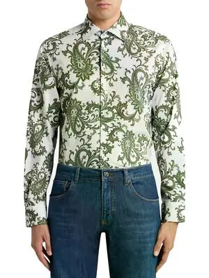 Etro Paisley Cotton Shirt - White