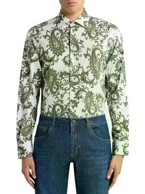 Etro Paisley Cotton Shirt - White