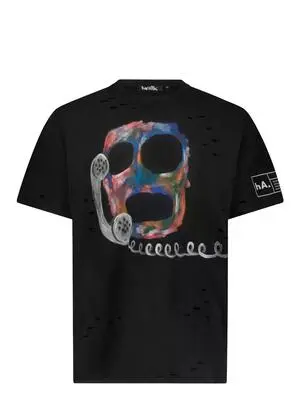 HACULLA. Distressed Graphic T-shirt - Black