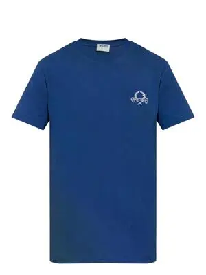 Moschino Logo-embroidered T-shirt - Blue