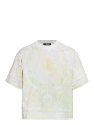 Versace Barocco-print T-shirt - White