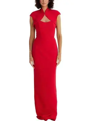 MOOS STUDIO Sweetheart-neck Maxi Dress - Red